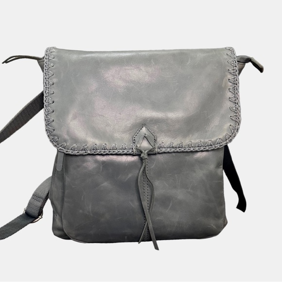 The Sak | Bags | The Sak Grey Leather Convertible Backpack Shoulder Bag ...